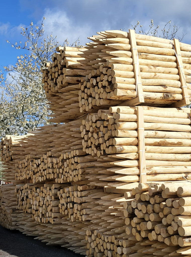 Piquet rond en bois de châtaignier - BOISBRUN